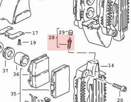 93035191900 Brake Caliper Bleeder Valve for 911 930 964, 993 996 997 ...