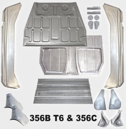 NLA50105003 Complete Floor Pan Kit For 356B T6 and 356C Includes Pans ...