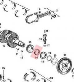 53910210600 Crankshaft Spacer fits all 356 & 912 53910210600 539-102-106-00