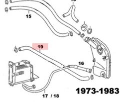 93010723302 Suction hose. Fits 911 Turbo . 93010723302 93010723302