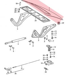 SIC51201022 Engine Deck Lid, Fits 911 912 1965 1968 90151201022