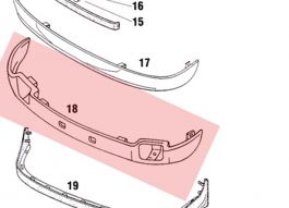 93050397100GRV Front Valance Panel with Fog Light Openings. 911 Carrera ...