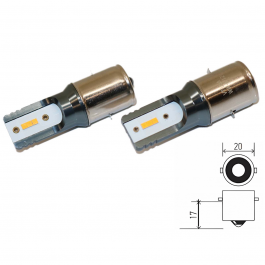 VIN-901-165-06 LED Fog / Driving Light Bulb for Hella 128 BA20S, Warm ...