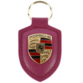 Leather Porsche Crest Key Fob WAP0503510RWSA