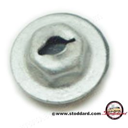 WHT004974 Badge or Emblem Fastener Nut WHT004974