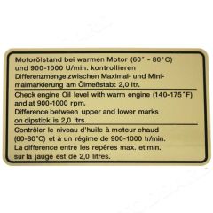 Porsche 911 Engine Bay Decals and Stickers