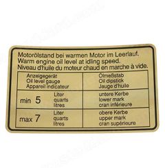 Porsche 911 Engine Bay Decals and Stickers